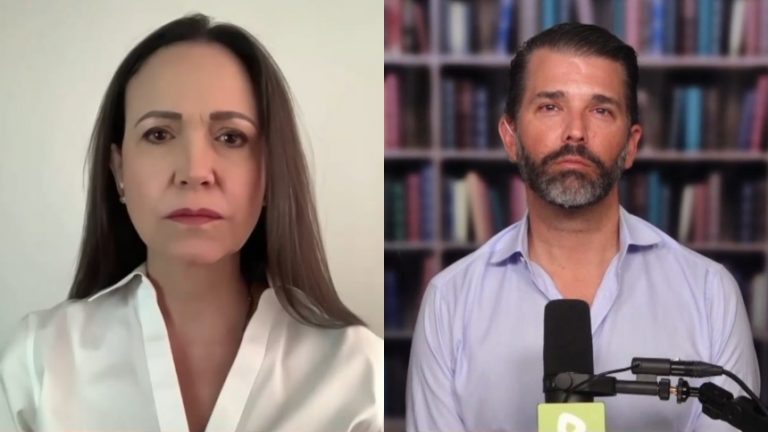 María Corina Machado se entrevistó con el hijo de Donald Trump por ...