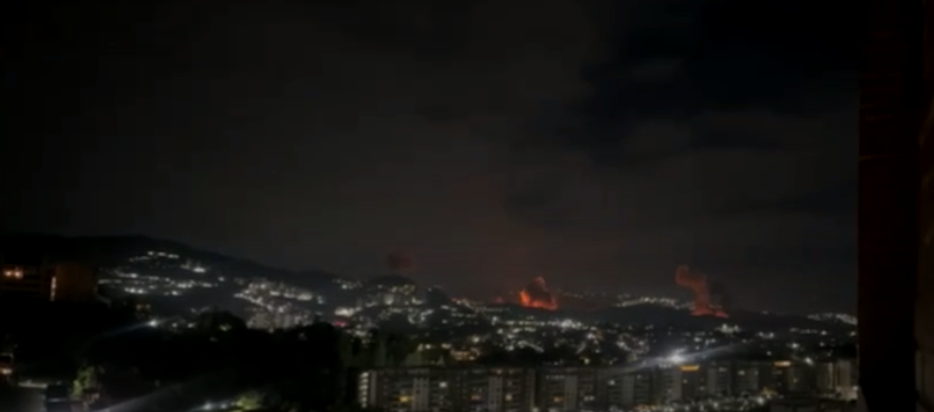 Reportan fuertes explosiones en Caracas